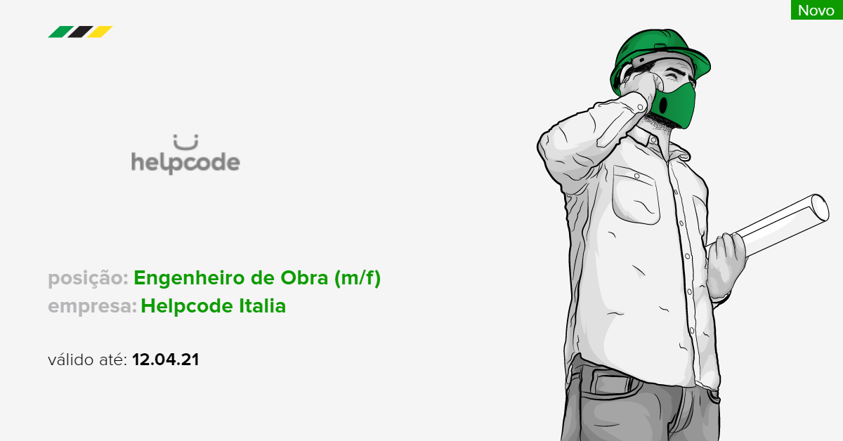 Helpcode Italia: Engenheiro de Obra (m/f), Gorongosa - emprego.co.mz