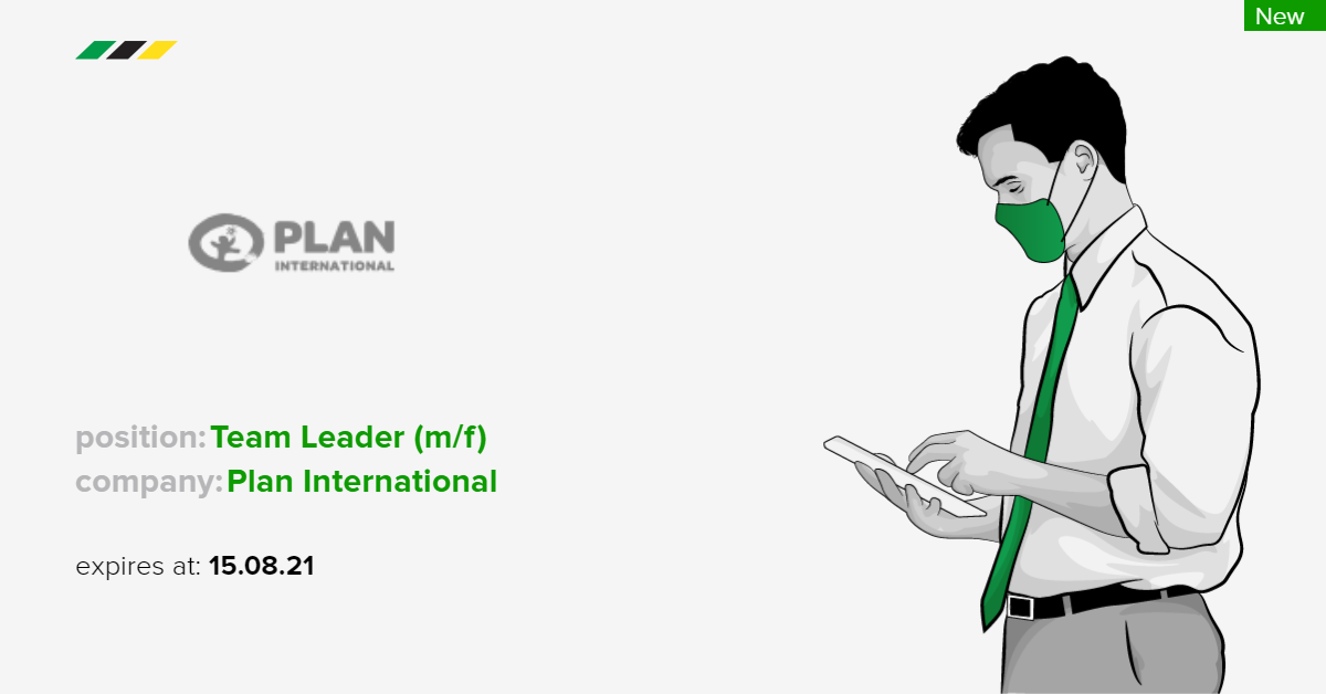 Plan International: Team Leader (m/f), Maputo - emprego.co.mz