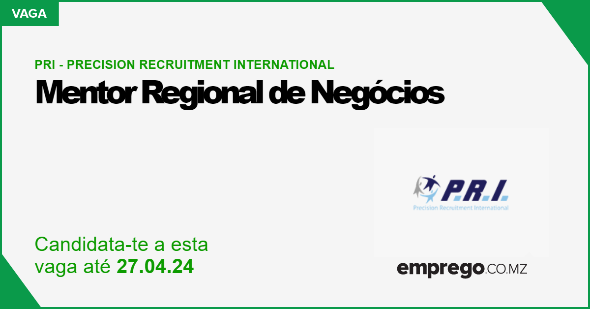 PRI – Precision Recruitment International: Mentor Regional de Negócios ...